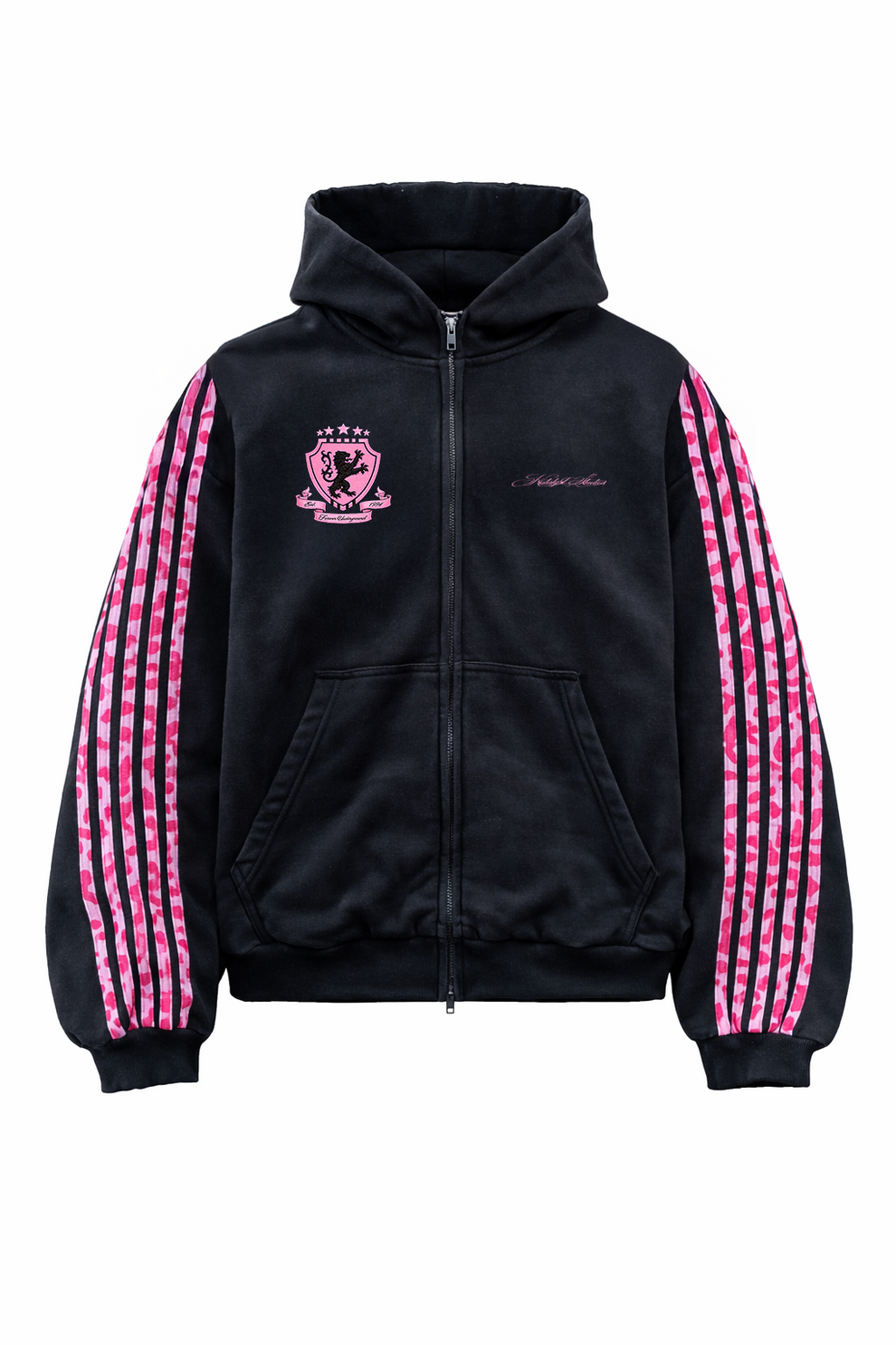 PINK LEOPARD ZIP UP – Katalyst Studios